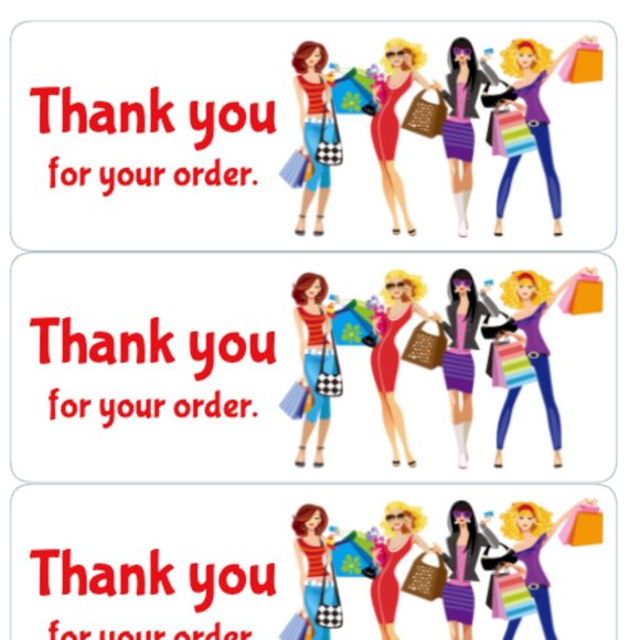Office | Thank You For Your Order Stickers Labels Shopping | Poshmark